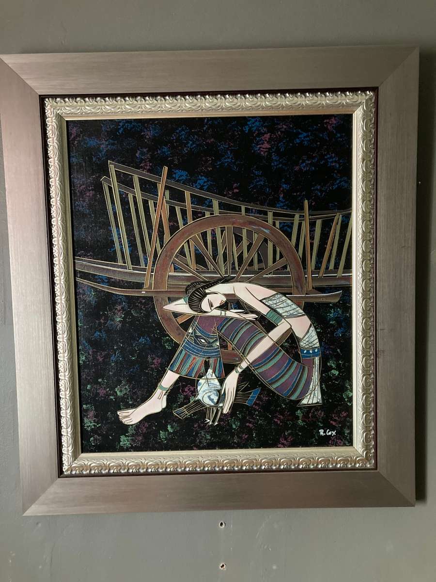 Other Artwork - LARGE ART WORK FRAMED ON BOARD was sold for R105.00 on ...