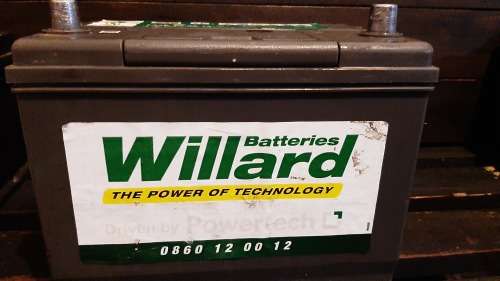 Rechargeable Batteries - Willard 638 Battery 70Ah 550A 12V- used as ...