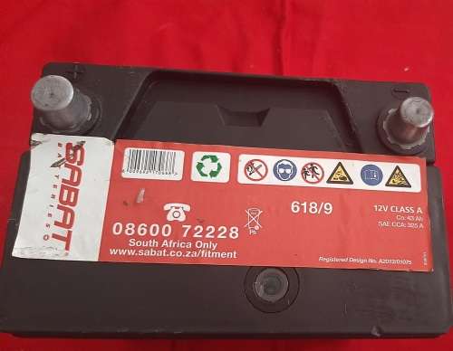 Rechargeable Batteries - Sabat 618/9 battery 12V 43Ah 325A Class A ...