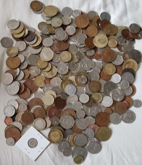 Other ZAR Coins - Huge Lot of 339 X Unsorted Mixed Coins, South African ...