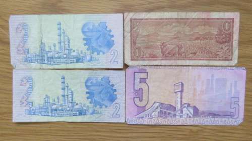 Other South African Bank Notes - Collection of Four RSA Notes - 2 x Two ...