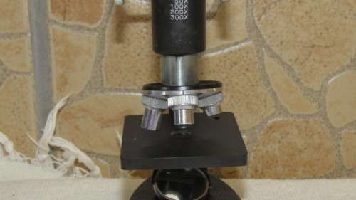 Microscopes - Vintage SNS Mini Microscope 50X 100X 200X 300X in Wooden ...