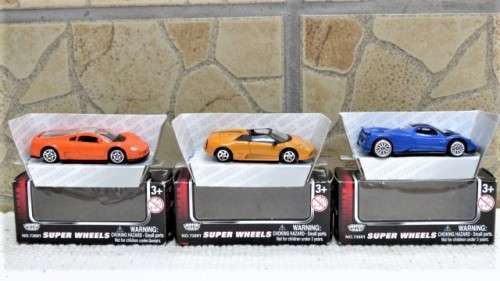 Road - Three Boxed Motor Max Super Wheels Die Cast Car Models Details ...