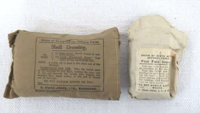 Other Militaria - Union Of SA Defence Force Sealed Shell Dressing With ...