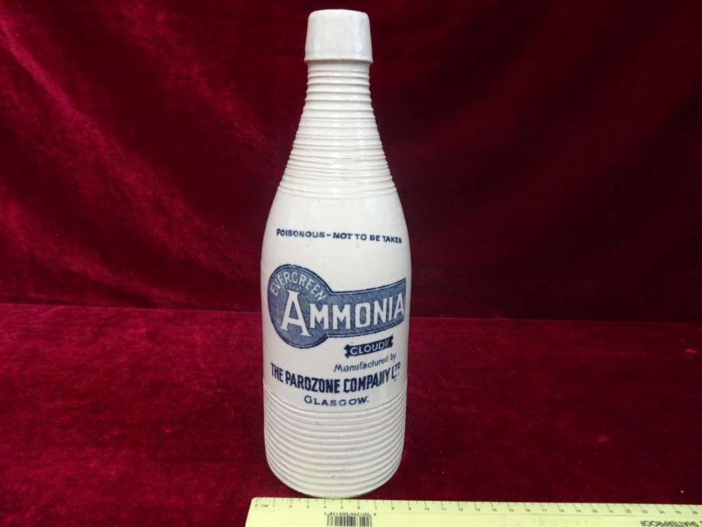 Bottles - Early 1900`s Vintage Evergreen Ammonia Bottle Manufactured By ...