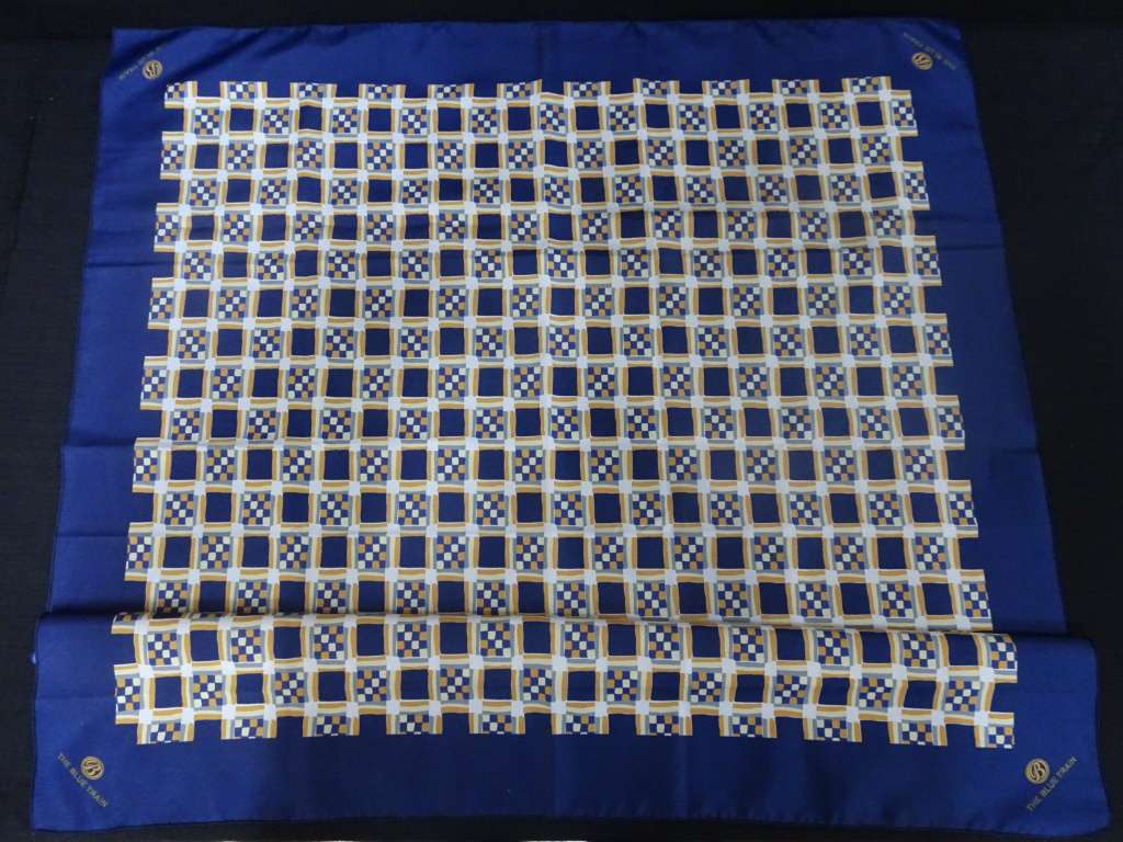 Rail - Very Rare Blue Train Scarf - In Excellent Condition for sale in ...