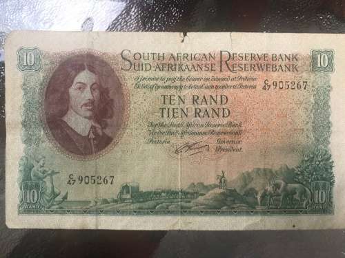 G Rissik - R10 South African Note was listed for R50.00 on 4 Mar at 21: ...