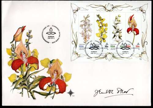 Republic of South Africa - RSA 1981 10TH WORLD ORCHID CONFERENCE SIGNED ...