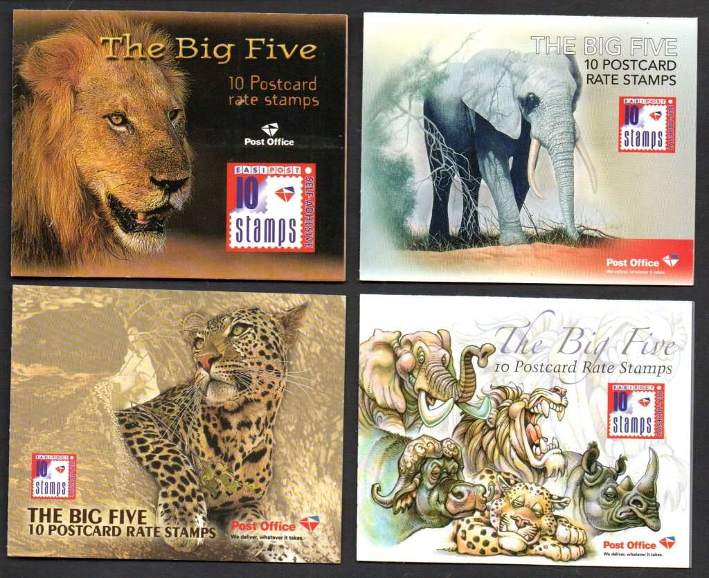 Republic of South Africa - RSA SELECTION OF (X4) BIG FIVE SELF-ADHESIVE ...