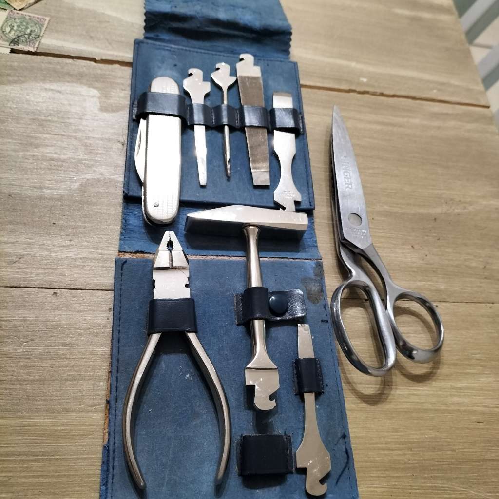 Tools - AHREM`S, SOLINGEN, MULTI TOOL KIT AND SINGER SCISSORS.. for ...