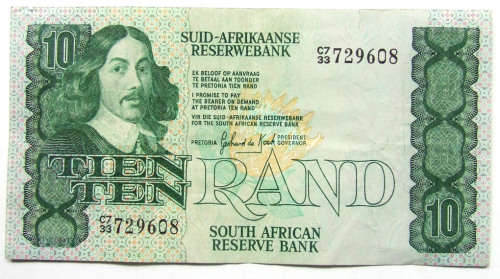 GPC de Kock - South Africa R10 Note was sold for R9.00 on 2 Dec at 21: ...