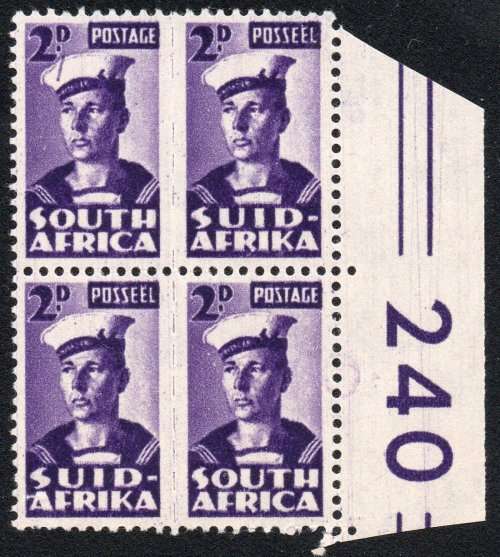 Union of South Africa - Union of SA - 1942-44 SACC98e 2d VIOLET ...
