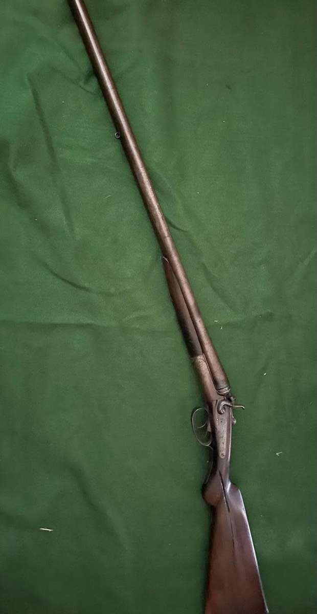 Other Antiques & Collectables - Antique side by side 12 gauge shotgun ...