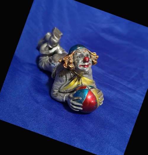 Other Antiques & Collectables - Rare MIDA`S Silver Clown Laying down ...
