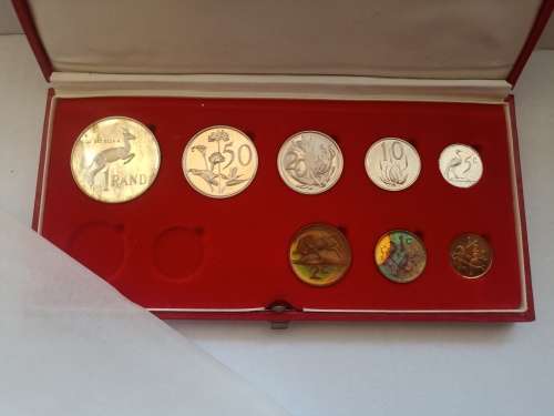 Proof Sets - SA Proof Set 1981 including Silver R1 no gold (original ...