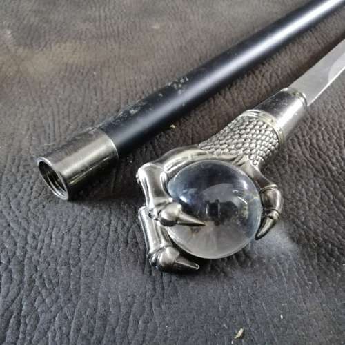 Swords - Eagle Claw and Glass Ball Handle Hidden Sword Walking Stick ...