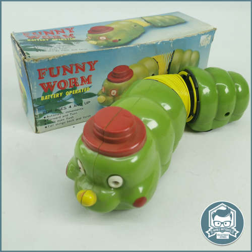 Vintage Toys - Vintage Boxed Battery Operated Toy FUNNY WORM made in ...