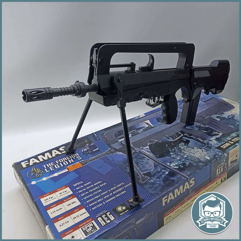 Airsoft Guns - Large Original Boxed FAMAS Soft Air Foreign Legion ...