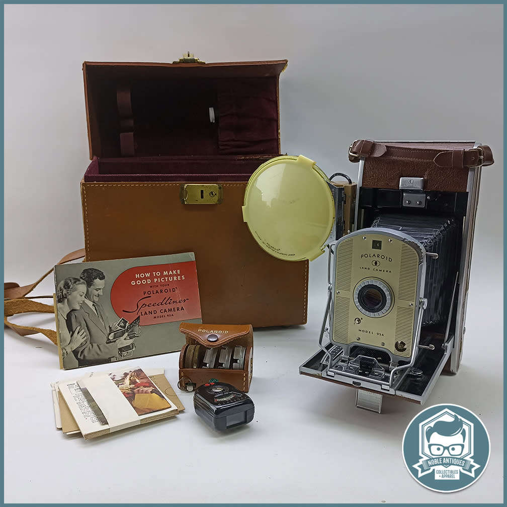 Cameras - Large Original Vintage 1950`s Cased Polaroid Model 95 ...