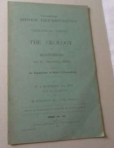 Africana - THE GEOLOGY OF RUSTENBURG AND SURROUNDING DISTRICT ...