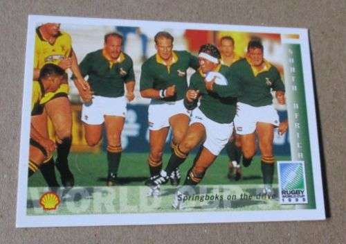 Trading Cards - SPRINGBOKS ON THE DRIVE - SOUTH AFRICA - 1995 RUGBY ...