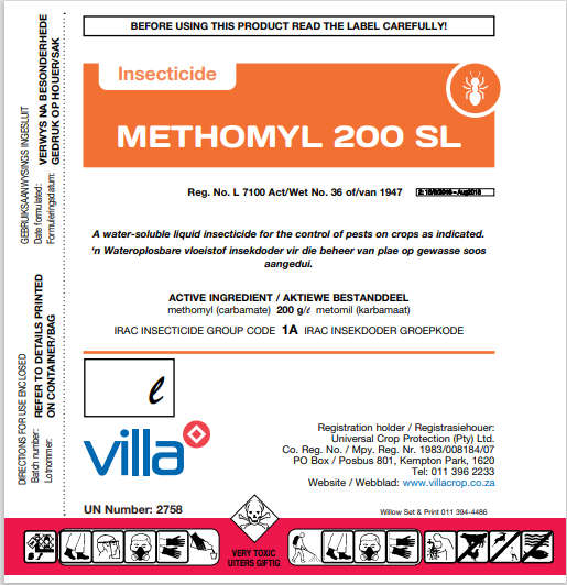 Other Business, Farming & Industry - METHOMYL 200 SL (UCP) 5L for sale ...