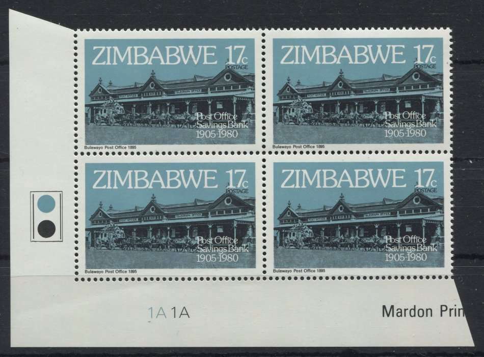 Zimbabwe, Rhodesia & Nyasaland - Zimbabwe - Control Block Of 4 for sale ...