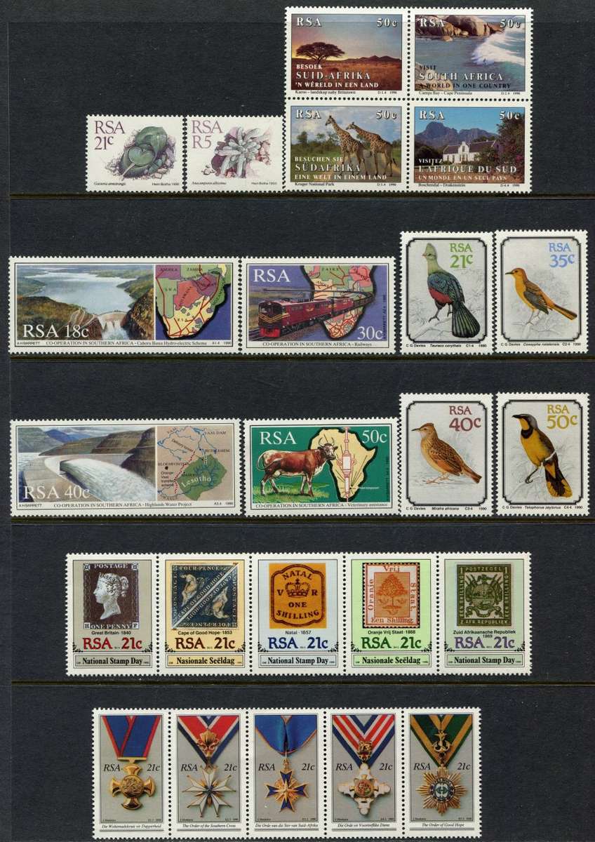Republic of South Africa - RSA - 24 Stamps of 1990 - MNH for sale in ...