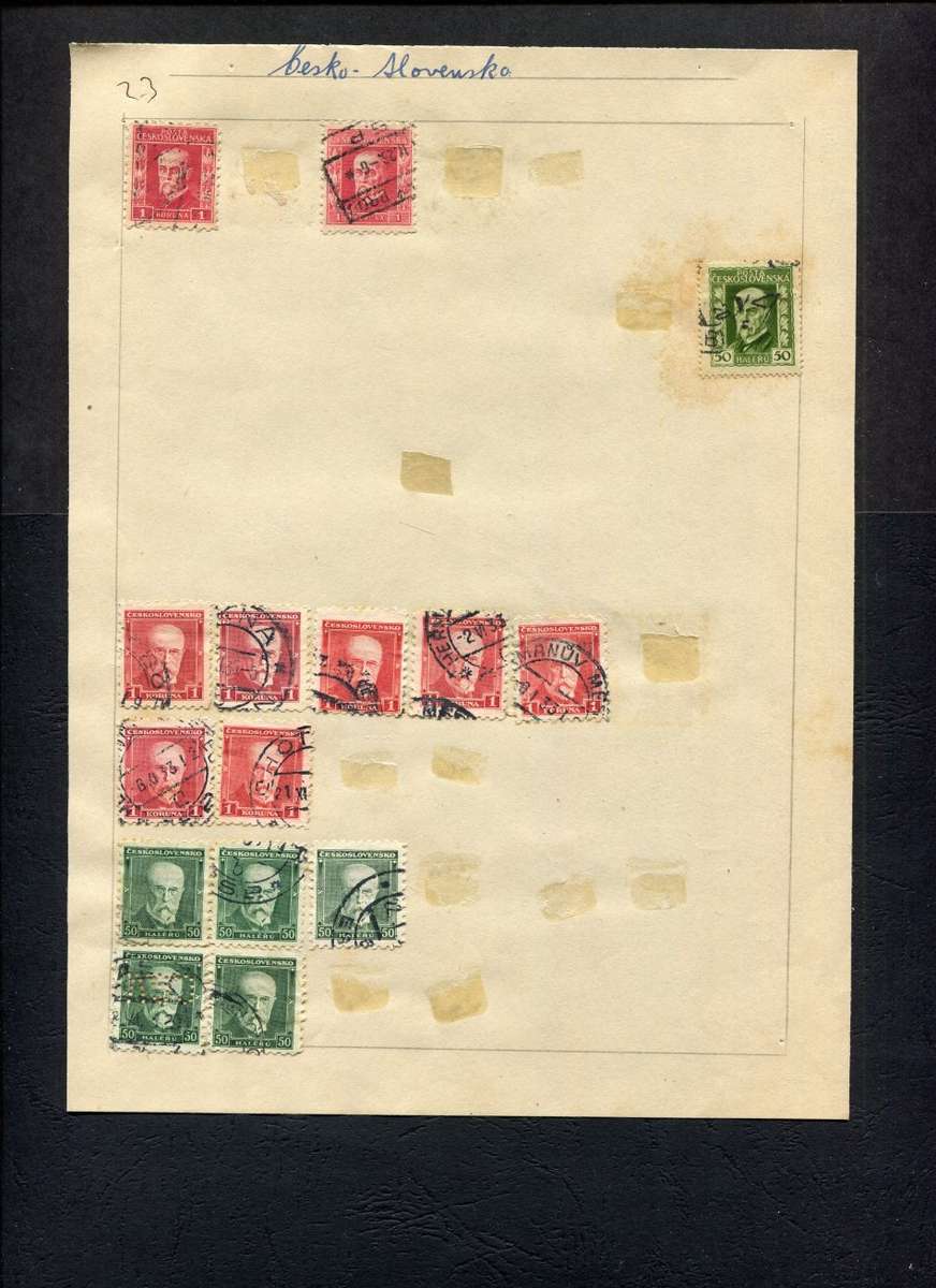 Czechoslovakia & Czech Republic - Czechoslovakia - 15 Stamps Mounted ...