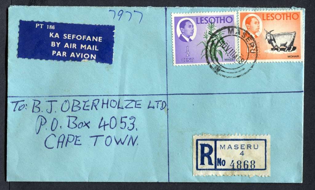 Lesotho & Basutoland - Lesotho - Registered Cover for sale in ...