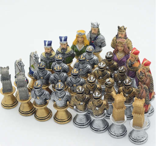 Chess, Draughts & Checkers - Medieval Bust Character themed chess game ...