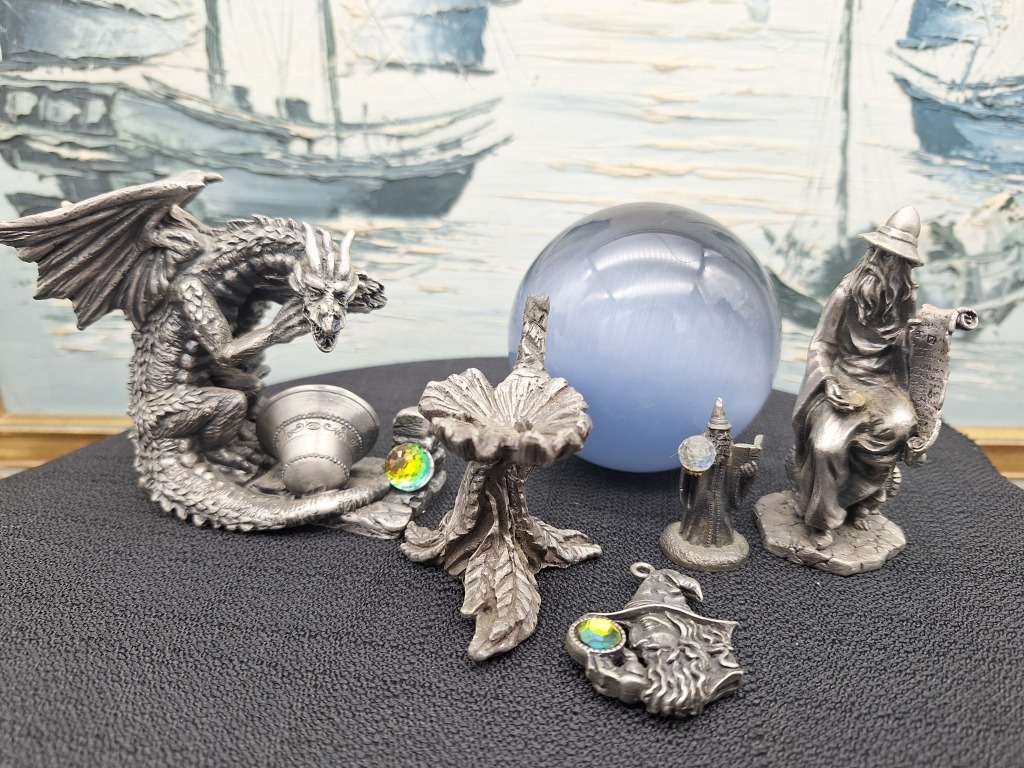 Other Antiques & Collectables - Collection of Pewter Myth and Magic ...