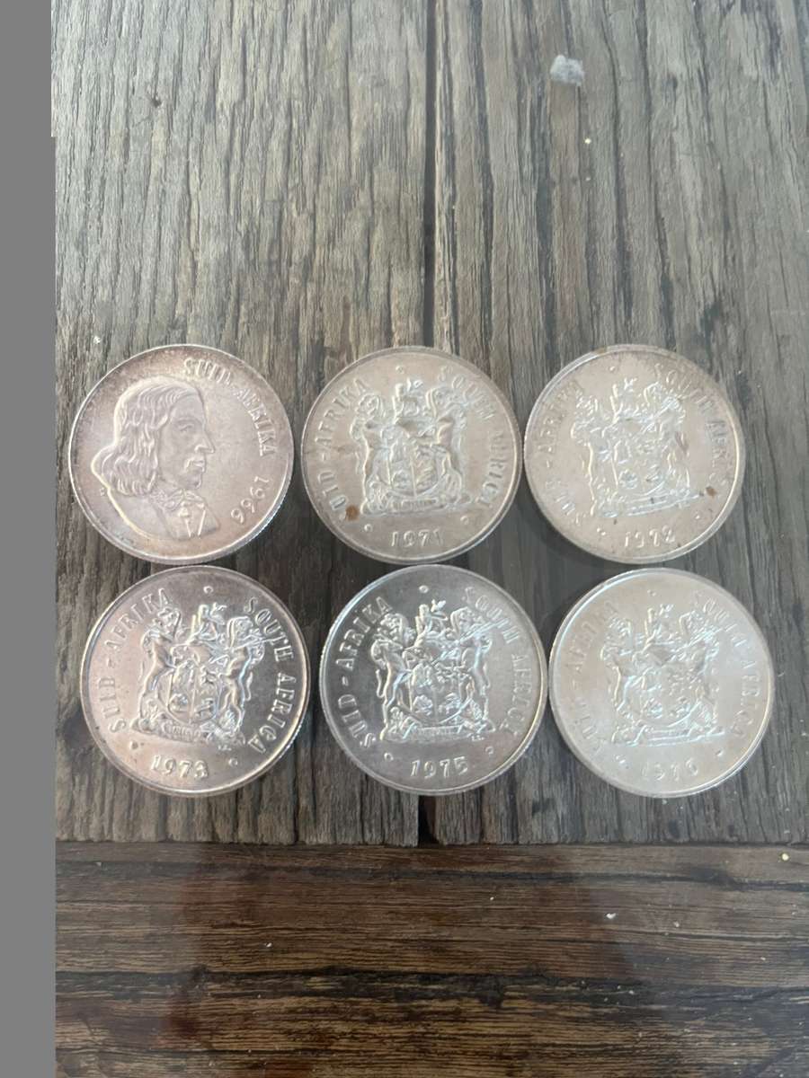 One Rand - South Africa R1 Coins Silver (6) for R800 was sold for R800 ...
