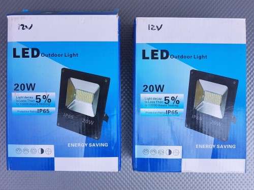 Security & Floodlights - NEW! - Two 12V/20W Energy saving LED outdoor lights (WITH MOUNTABLE ...