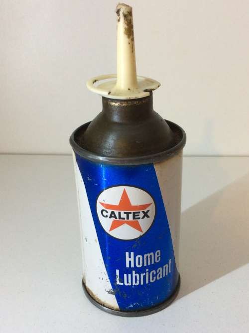 Other Antiques & Collectables - CALTEX HOME LUBRICANT OLD OIL TIN ...