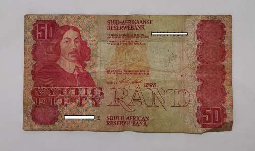 ZAR Bank Notes - R50 STALS NOTE *Collectors Item* AS PER IMAGE was ...