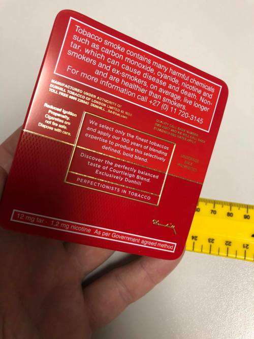 Smoking Accessories - Dunhill Courtleigh Blend Cigarette Tin ...