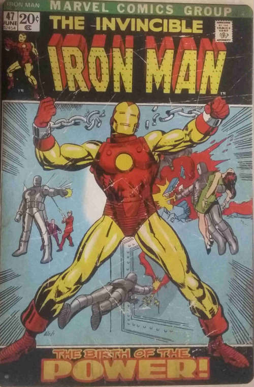 Signs - Iron Man, Iron-man vintage/ retro Marvel comics distressed ...