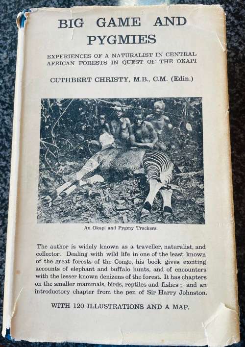 Africana - RARE!! `BIG GAME AND PYGMIES` BY CUTHBERT CHRISTY FIRST ...