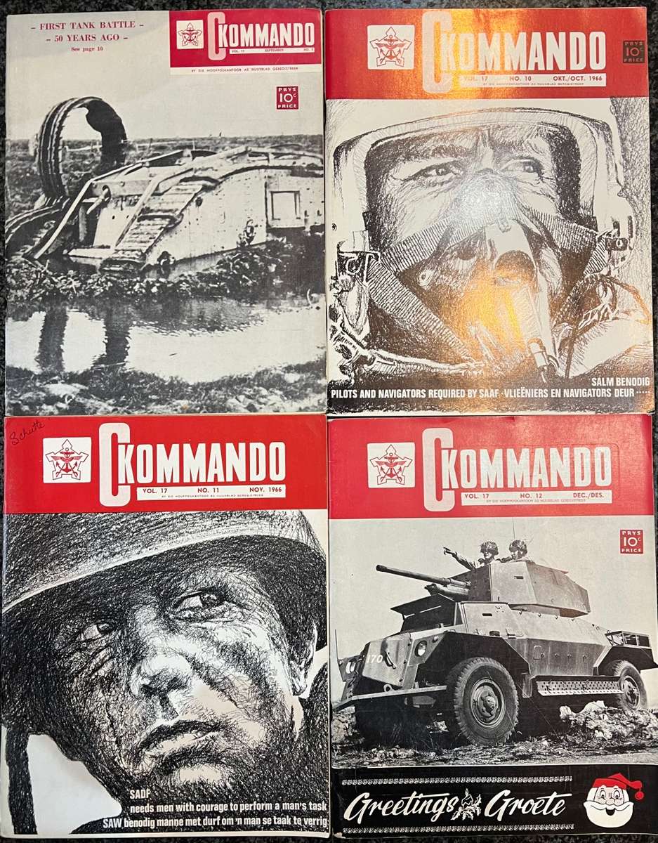 Books - COLLECTION OF 131 KOMMANDO/COMMANDO SADF MAGAZINES - 1949 TO ...