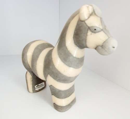 South African Porcelain - South African Raku Pottery Zebra figurine for ...
