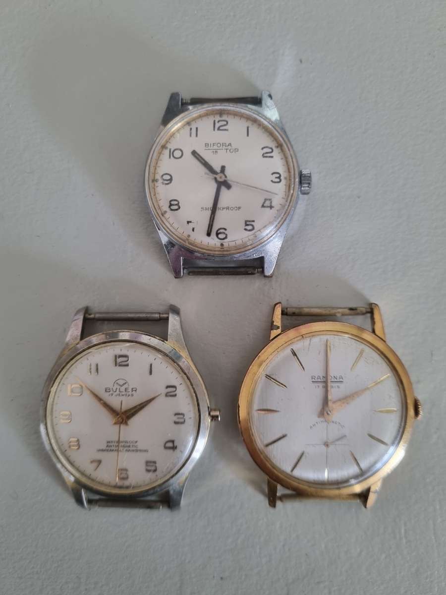 Rare & Collectable Watches - Collection of wrist watch faces, Bifora ...