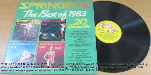 Pop - SPRINGBOK The Best of 1983 VINYL RECORD was sold for R30.00 on 18 ...