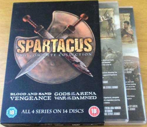 TV Series - SPARTACUS The Complete Collection - All 4 Series on 14 ...