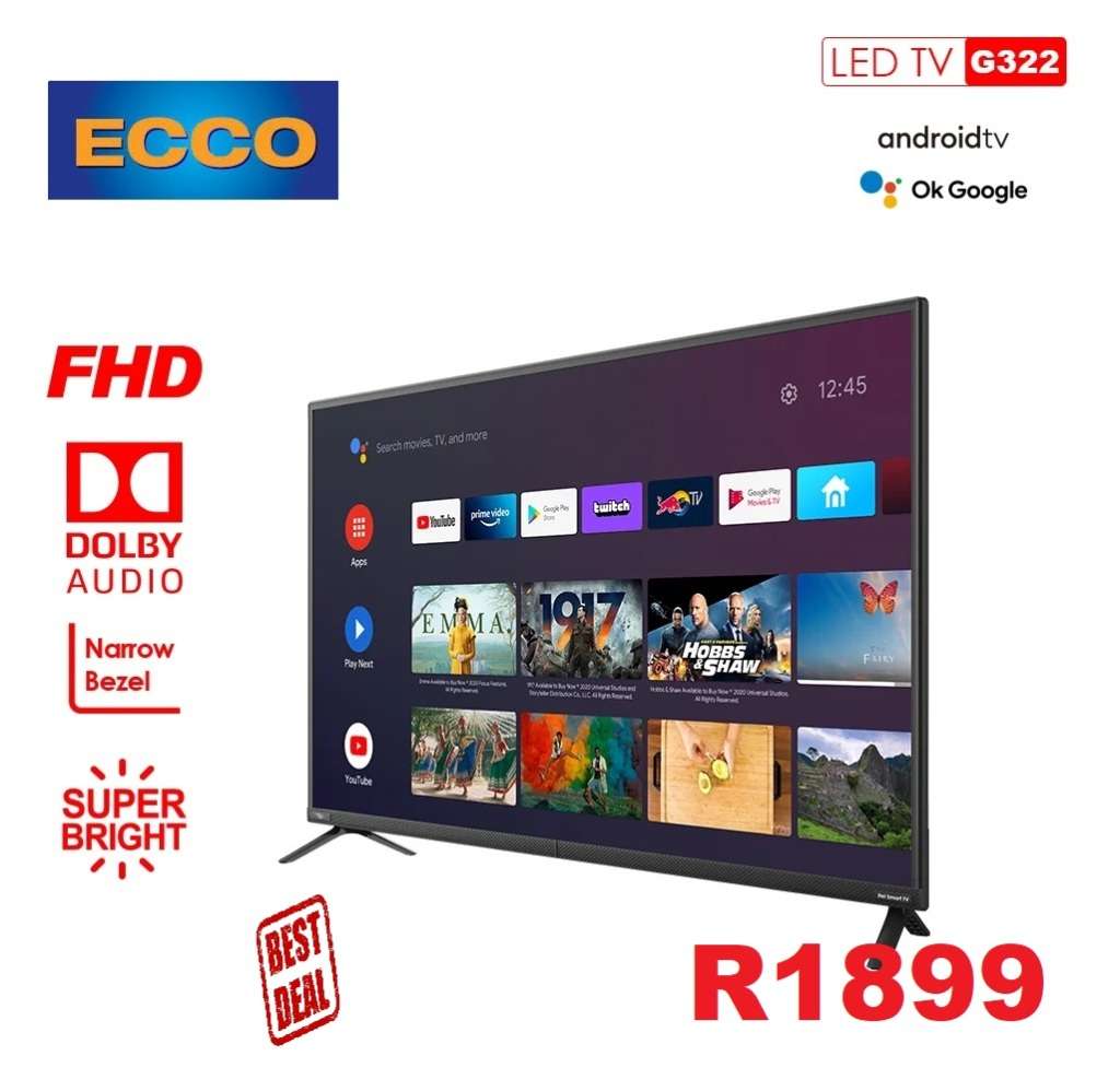 Televisions - ECCO - 32inch LED HD Smart TV Combo Super Slim Smart TV ...