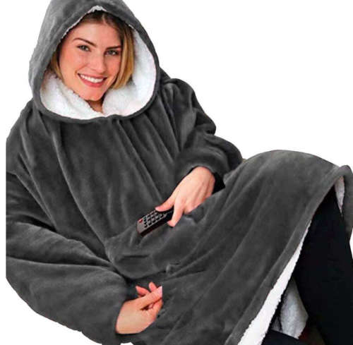 Sweats & Hoodies - Long Over size Huggle Hoodie, TV Blanket, One Size ...