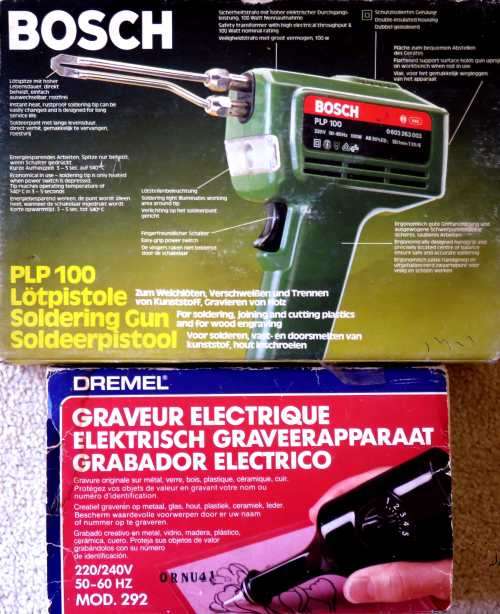 Cutters - BOSCH SOLDER/HOBBY GUN + DREMEL VARIABLE SPEED ENGRAVER was ...