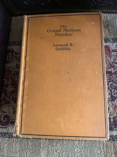 Crime Fiction - Grand Modena Murder by Leonard R. Gribble, 1930, a ...