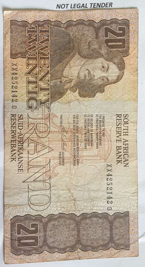 CL Stals - Deceased Estate - Very Rare 1990 R20 Replacement banknote XX ...