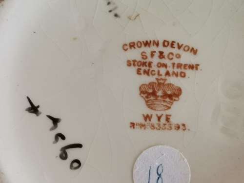 English Porcelain - Crown Devon S.F. and CO, Stoke on Trent, England ...